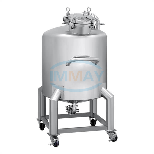 Sanitary Grade 500L Movable Pressure Stainless Steel Storage Tank - IMMAY