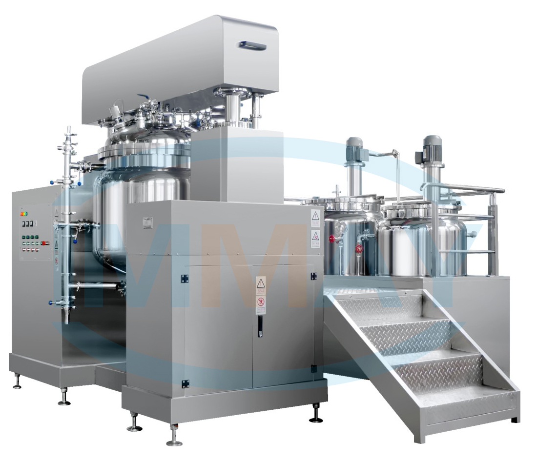 300L Hydraulic Lifting Vacuum Homogenizer Mixer And Reactor Machine ...