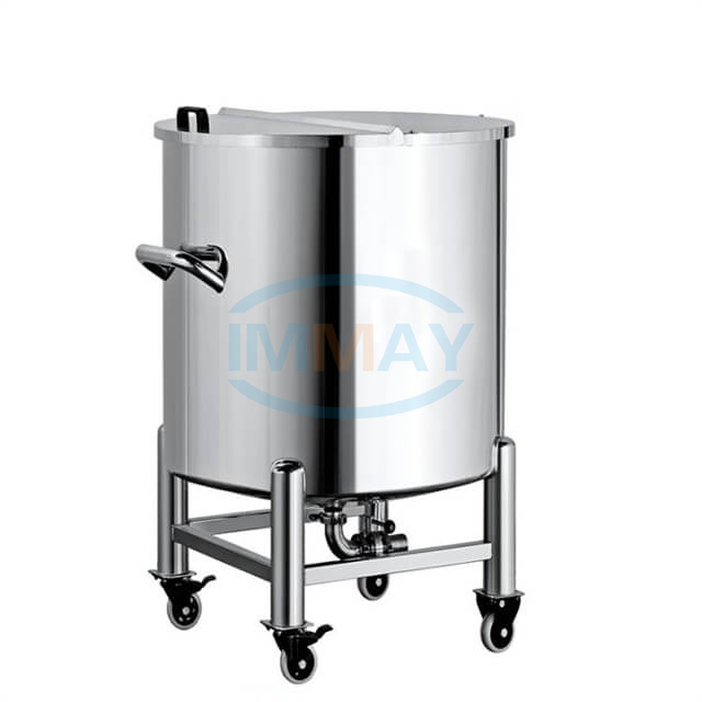 500L Lid Open Sanitary Stainless Steel Liquid Cream Storage Tank - IMMAY