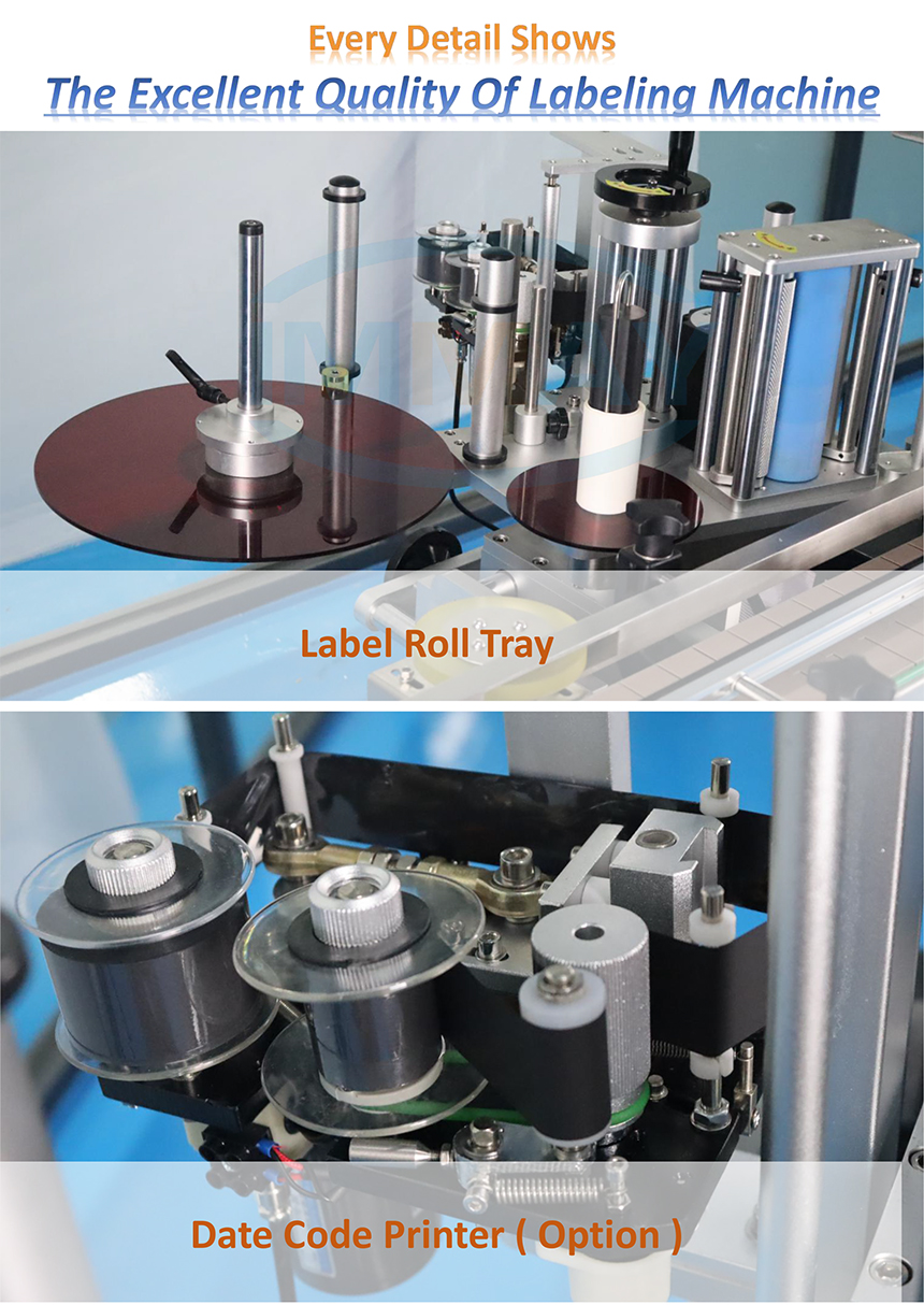 Automatic Wrap Around Label Applicator Can Bottle Roll Up Labeling ...